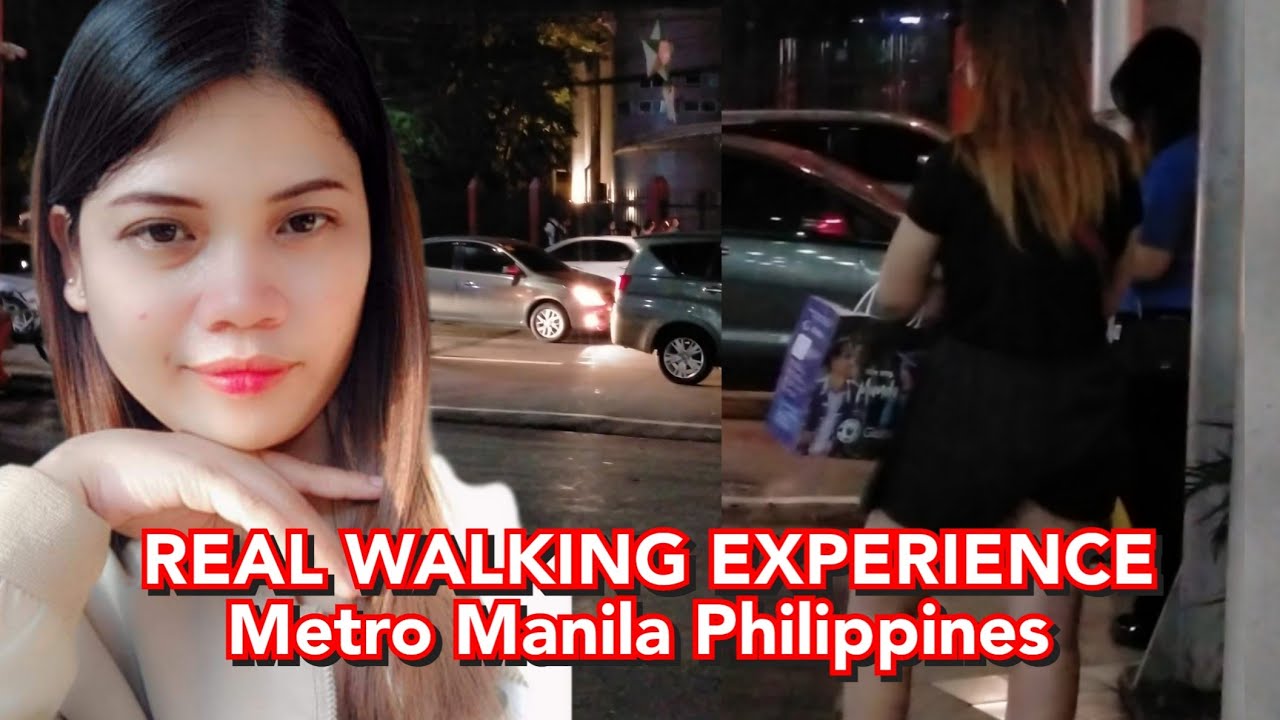 NIGHT Real Walking Experience in DOWNTOWN METRO MANILA Philippines ...