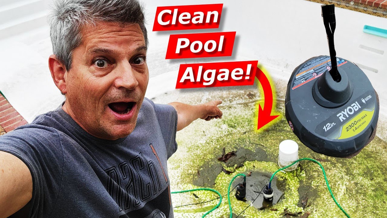 How To Clean YOUR Green Pool Algae Scum Fast - YouTube