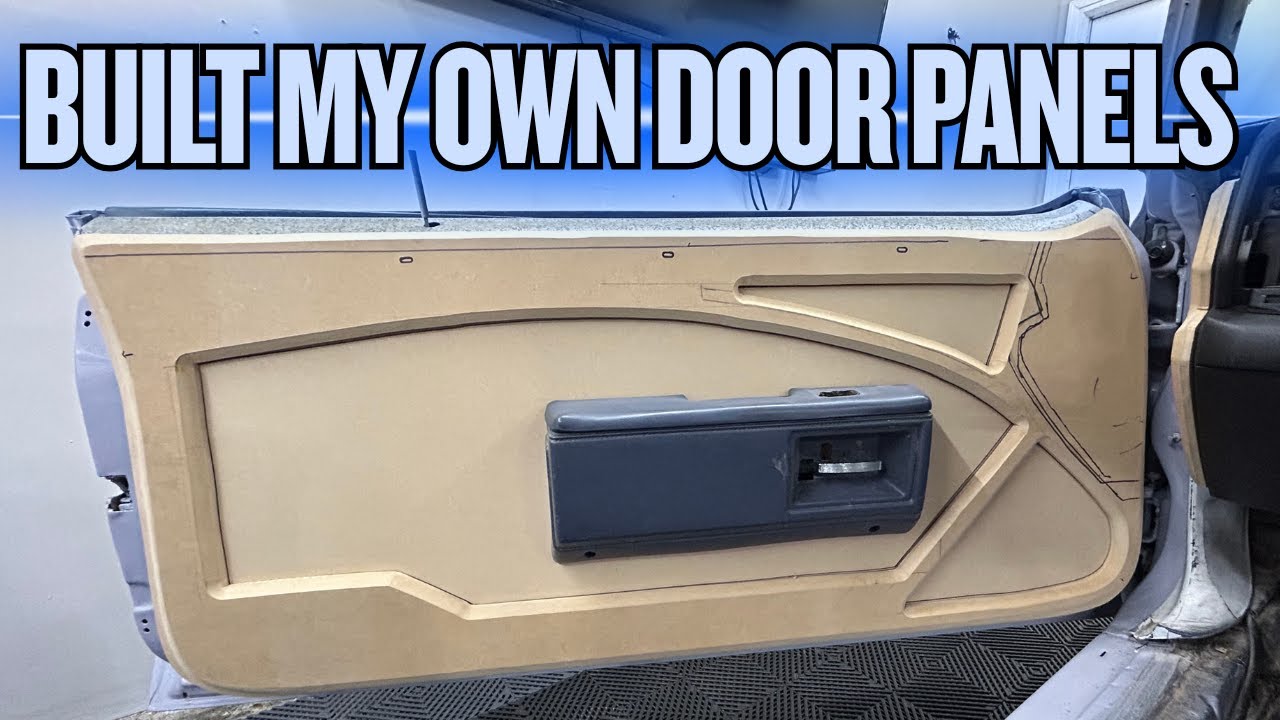 built my own custom door panel - YouTube