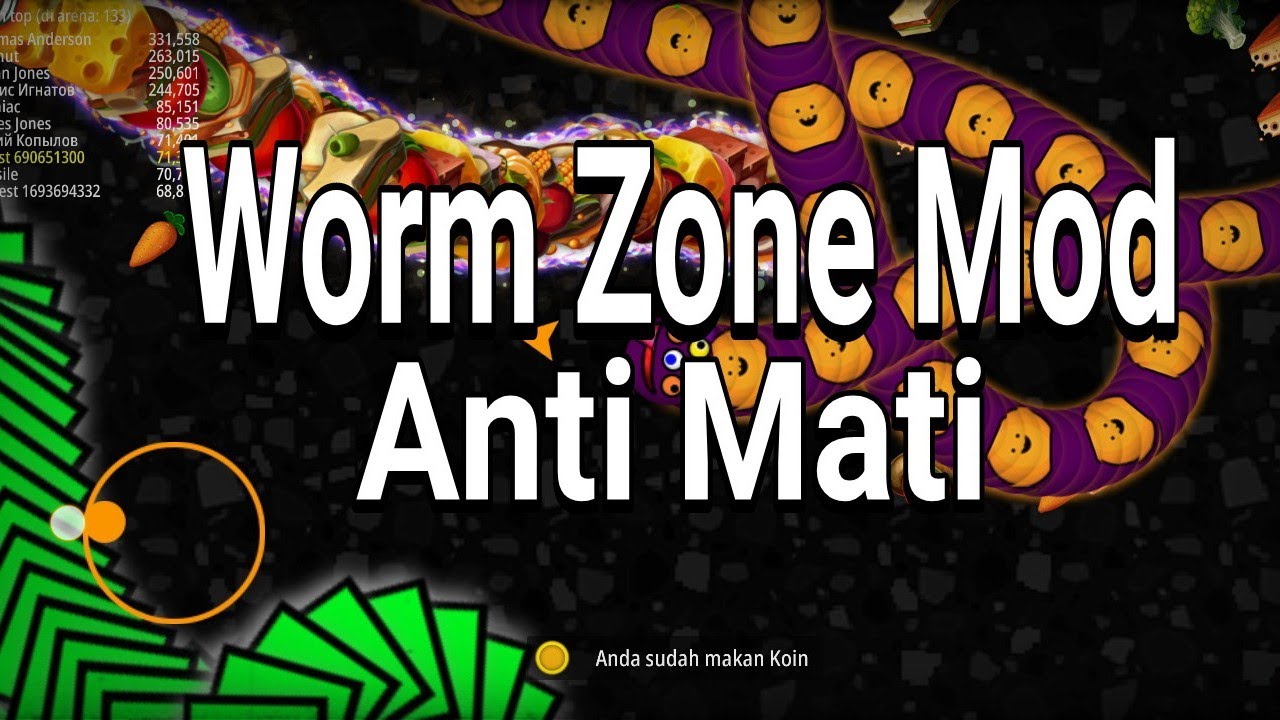 Worm Zone All Mod Apk Unlimited Gold 2020 || ZONA CACING - YouTube