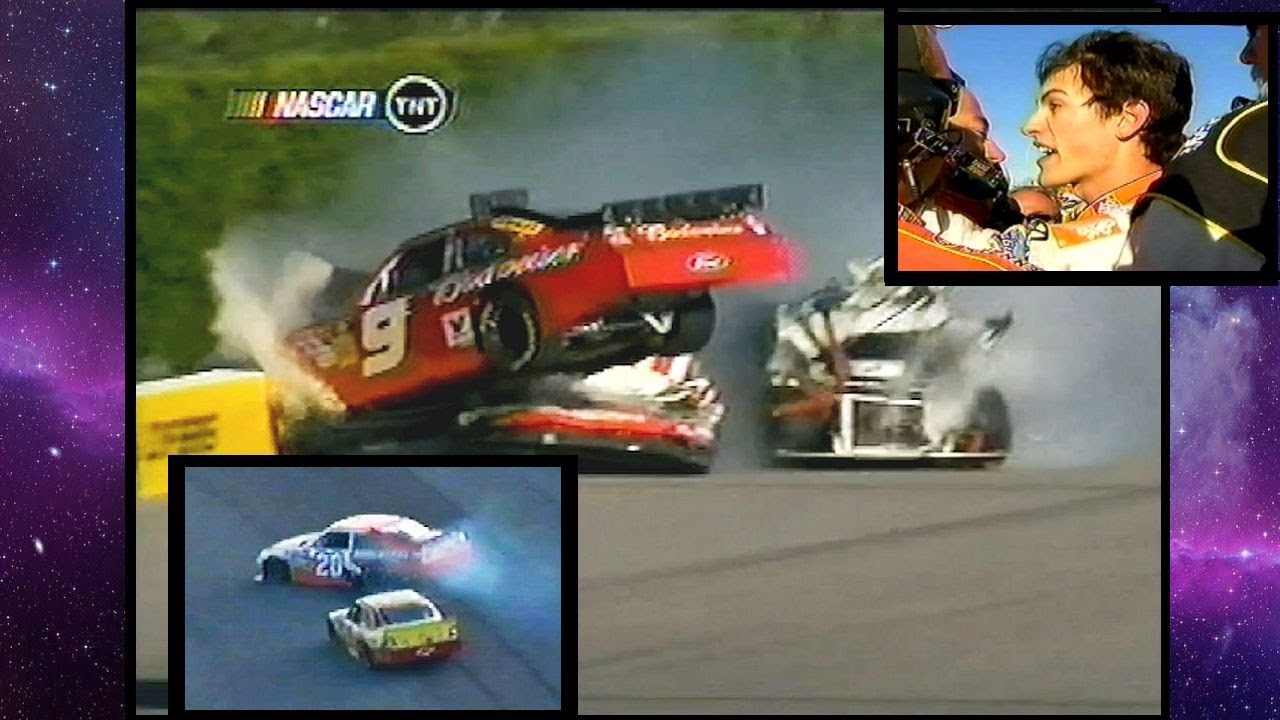 2010 NASCAR BIG ONE CRASH! KASEY KAHNE AT POCONO! JOEY LOGANO KEVIN ...