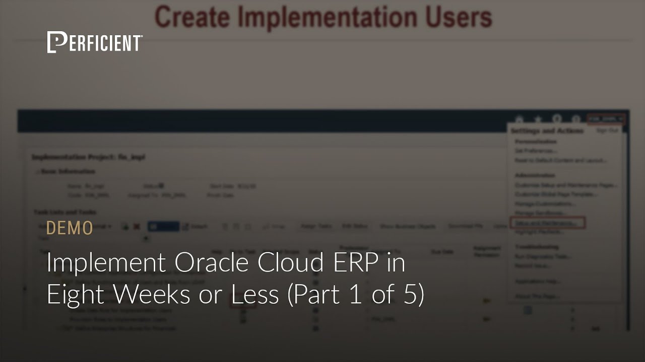 Implement Oracle Cloud ERP in Eight Weeks or Less | Part 1 of 5 - YouTube