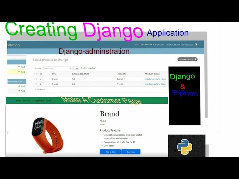 Django with Python basic tutorial / making E commerce website page ...