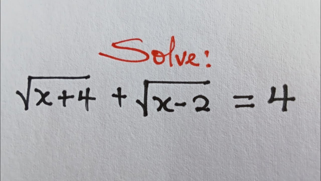 Mastering Algebra: Can You Solve This Tricky Radical Equation? - SAT ...