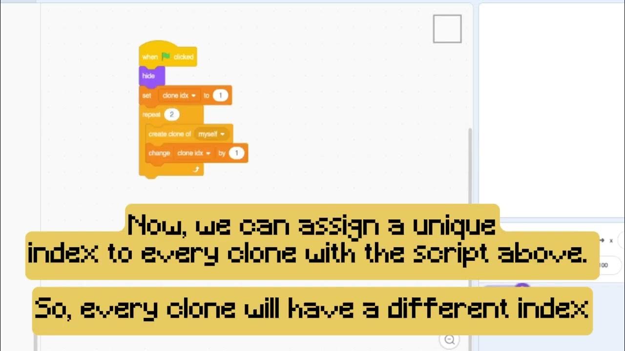 Cloning in Scratch | Use clones to save space - YouTube