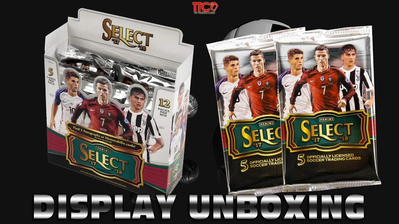 PANINI SELECT SOCCER 17/18 HOBBY BOX Unboxing Opening - YouTube