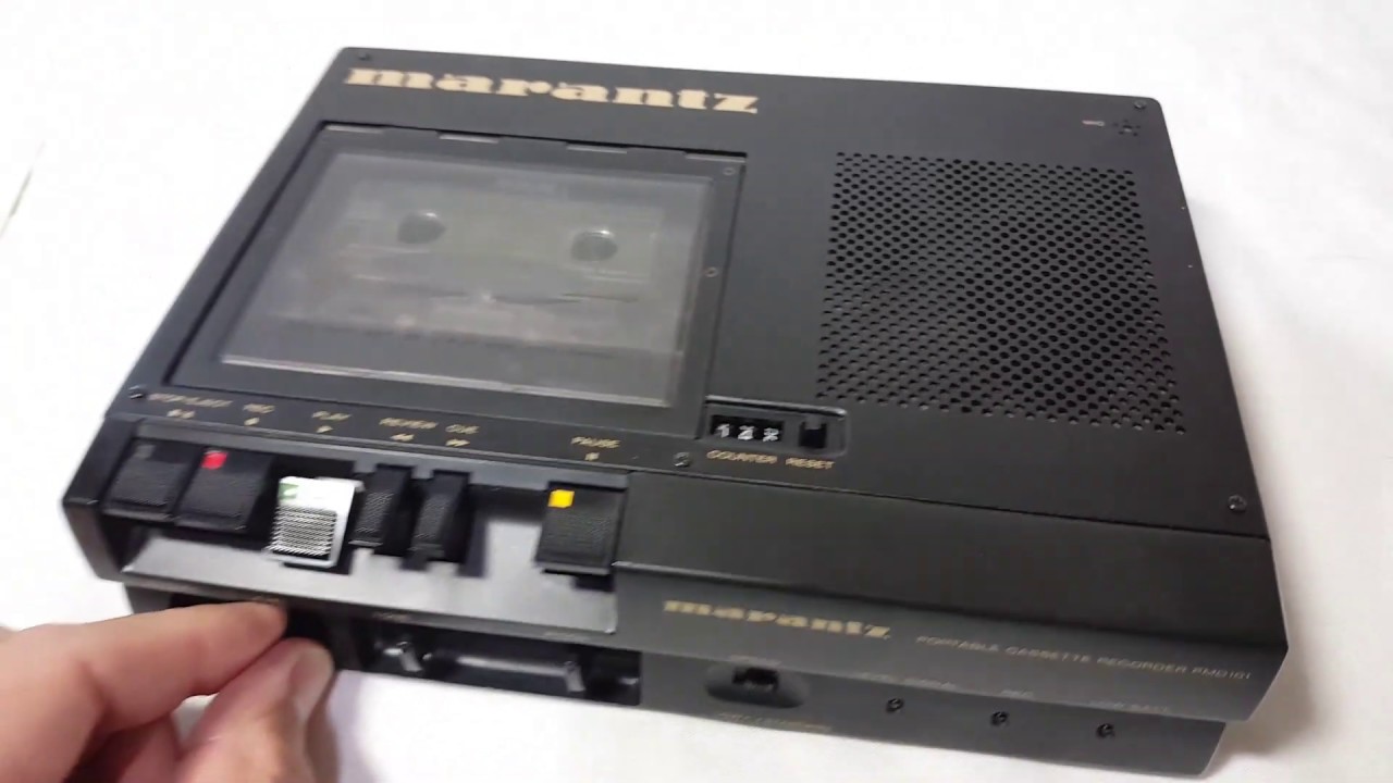 Marantz PMD101 Portable Cassette Recorder 1994 - YouTube