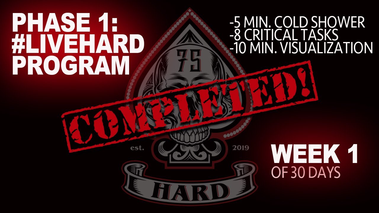I FINISHED 75 HARD! | My Experience | I start Phase 1 of #LIVEHARD ...