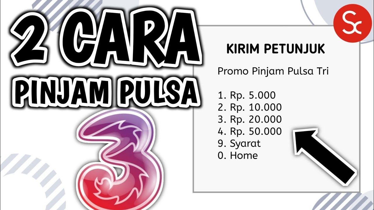 Cara Pinjam Pulsa Paket Darurat TRI 3 | Cara Hutang Pulsa Tri 2023 ...