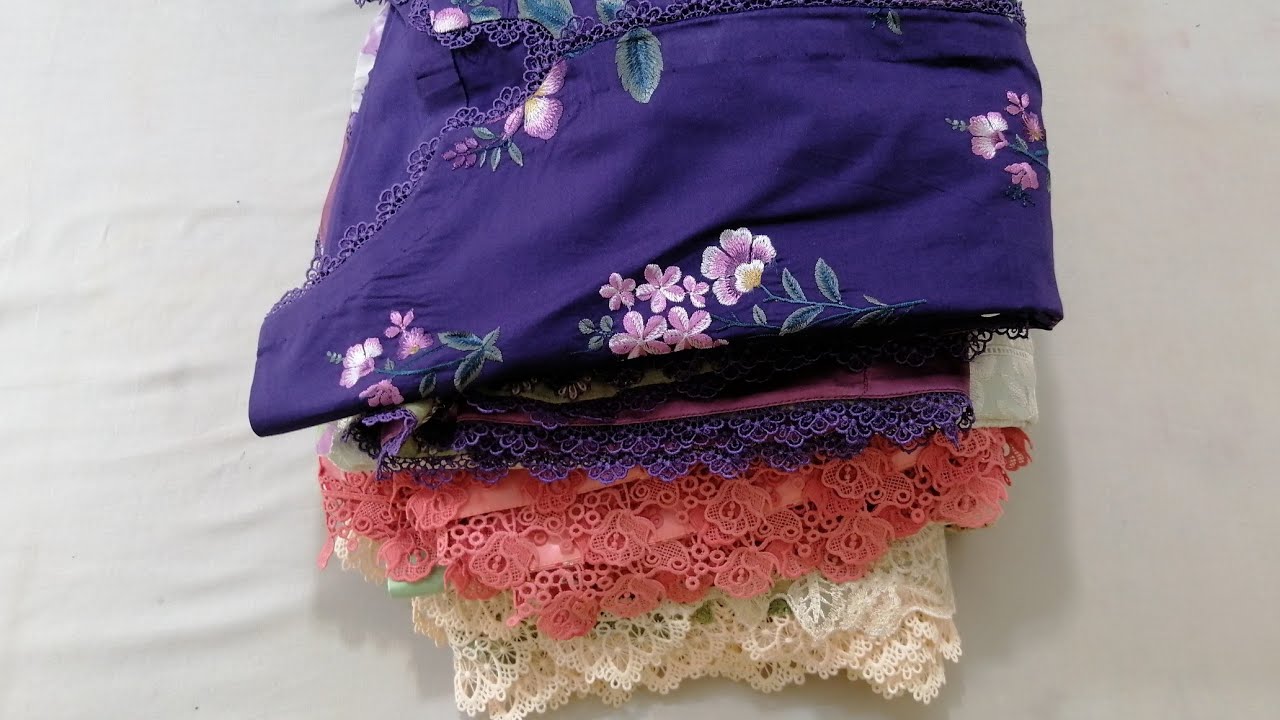 How u design ur branded dresses elegant and stylish cutting stitching ...