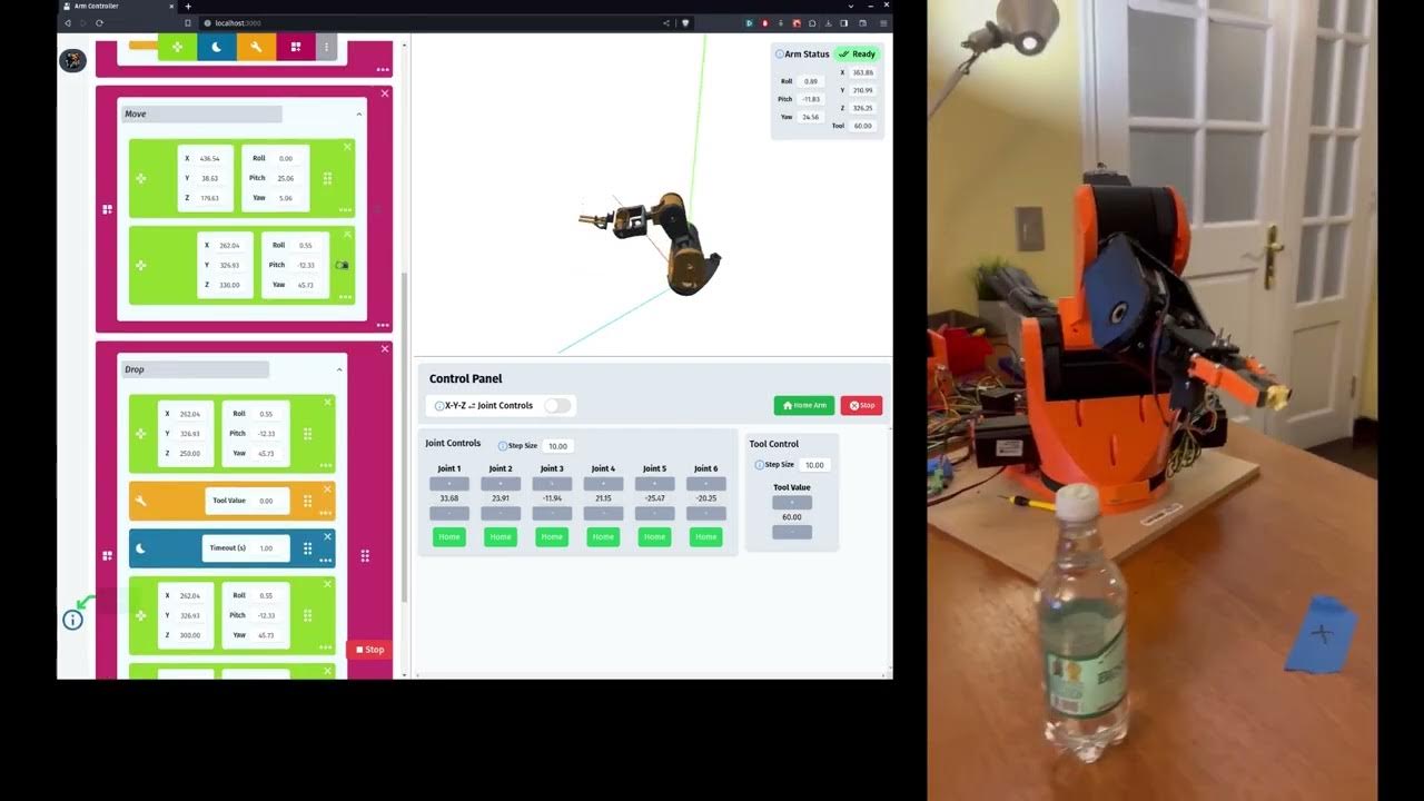 Movement Demo - Robot Arm Control Software - YouTube