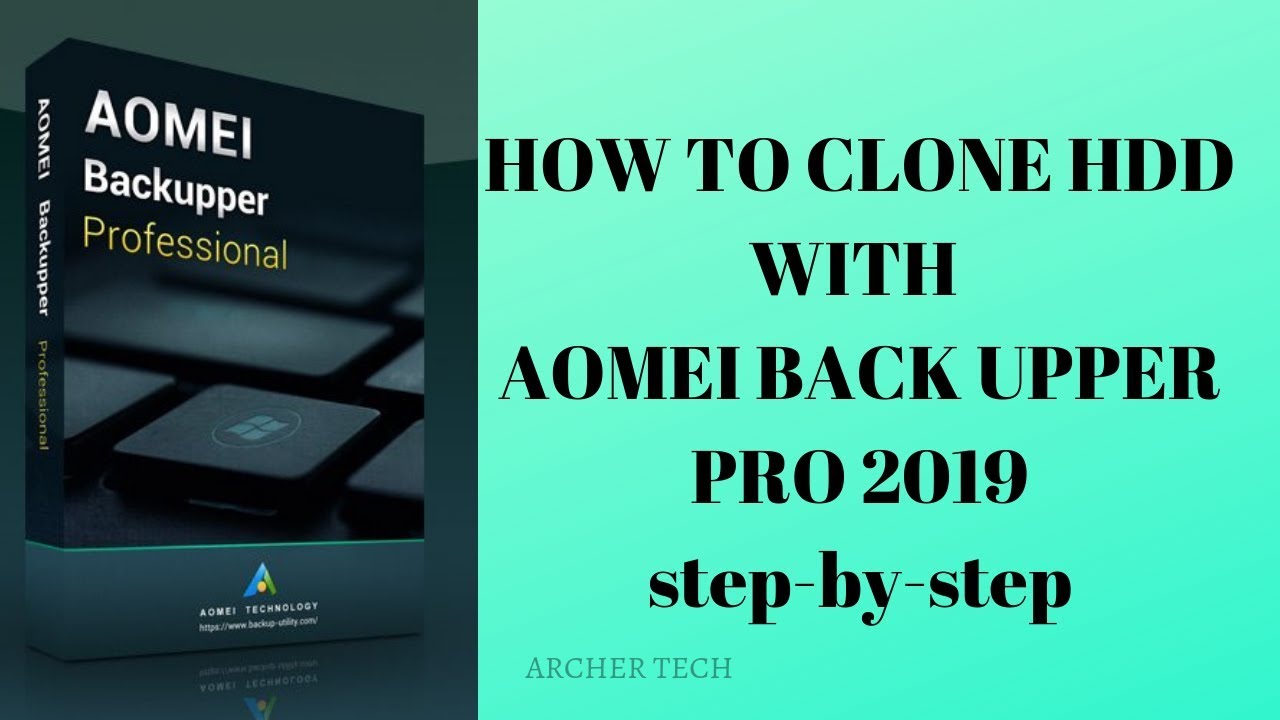 EASIEST WAY TO BACKUP AND CLONE HDD | AOMEI BACKUPPER }TUTORIAL 2020 - YouTube