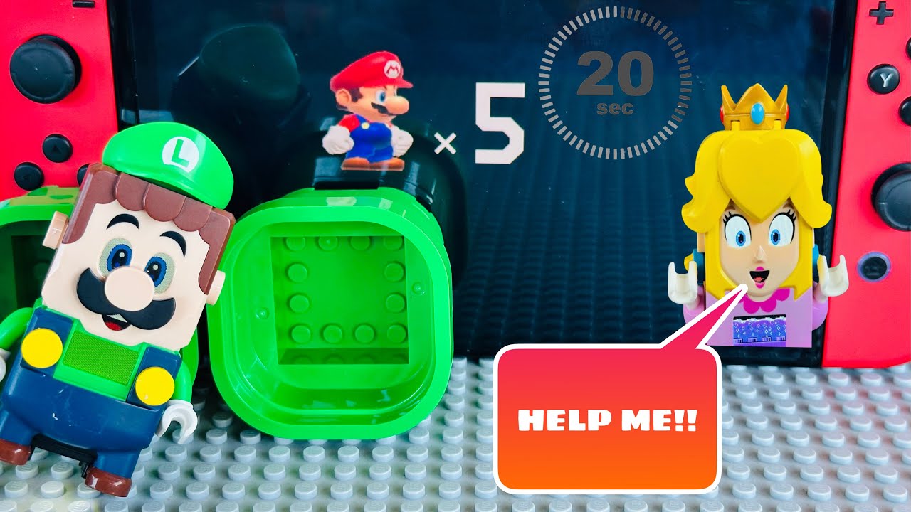 Lego Mario has 5 lives to rescue the Princess. Will he succeed? 🟢 🔴 # ...