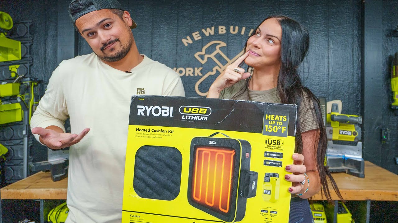 BRAND NEW | Ryobi Heated Cushion | UNBOXING & REVIEW - YouTube