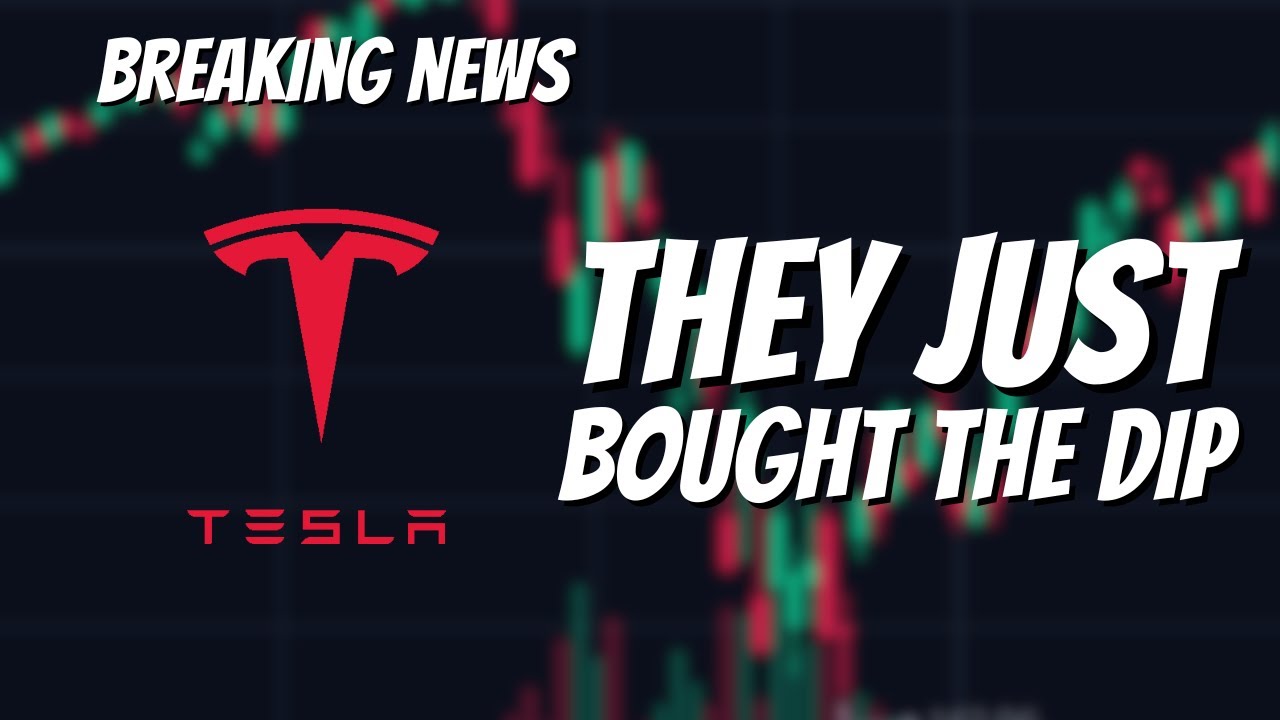 *THEY* are Buying the DIP in Tesla Stock.. (Breaking News) - YouTube