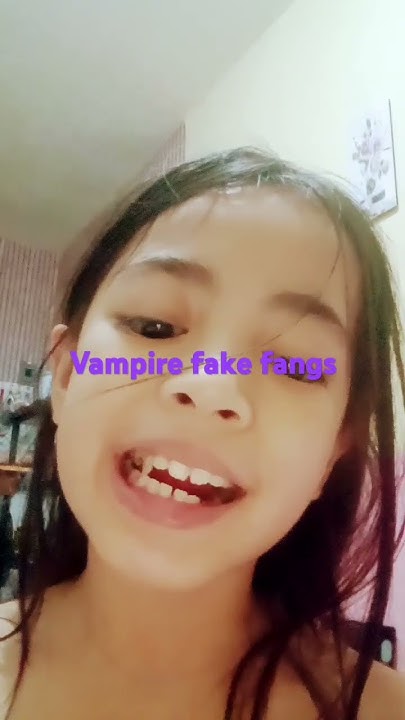 vampire fake fangs - YouTube