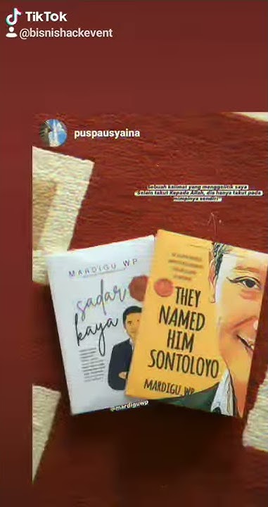 Buku Bossman Mardigu Wowiek - Sadar Kaya & They Named Him Sontoloyo - YouTube