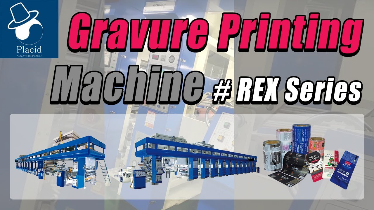 Made in Korea 10 color gravure printing machine - YouTube
