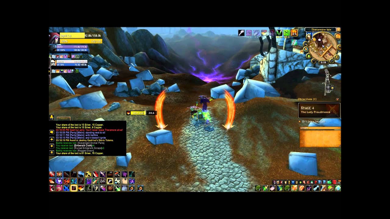 World of Warcraft Fall of Theramore Scenario - Level 85 Rogue POV - YouTube