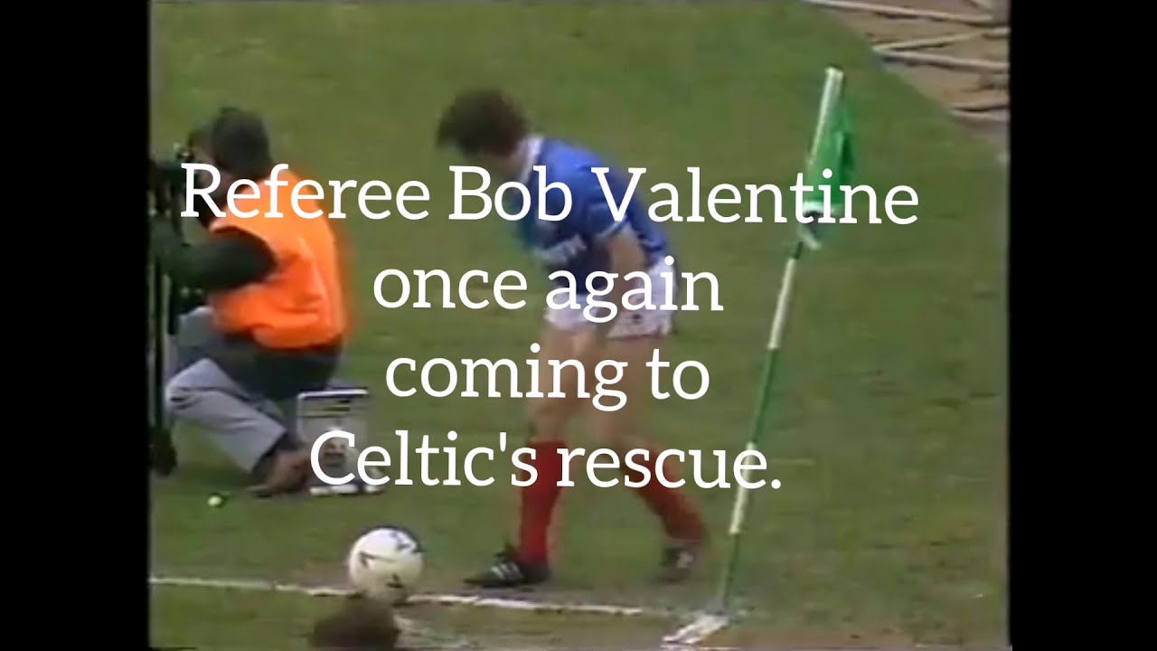 Davie Cooper goal from a corner kick disallowed by Referee Bob ...