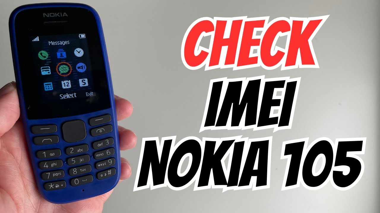 How to Check The IMEI on Nokia 105 - YouTube