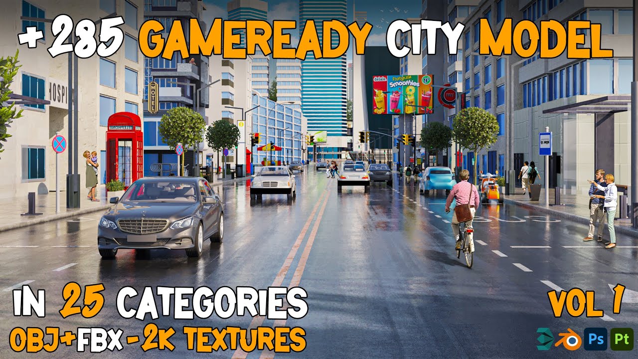 285 Game-Ready City Model VOL-01 - YouTube