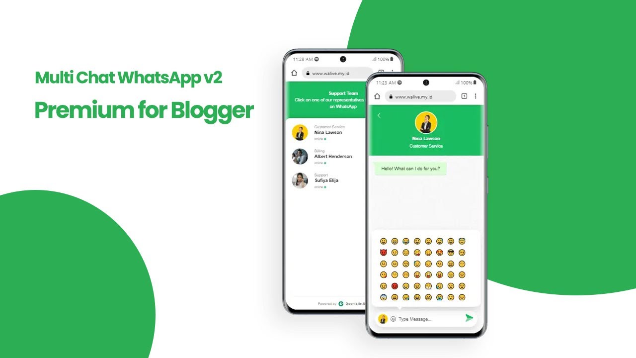 Tutorial Multi Chat WhatsApp v2 Premium for Blogger - YouTube