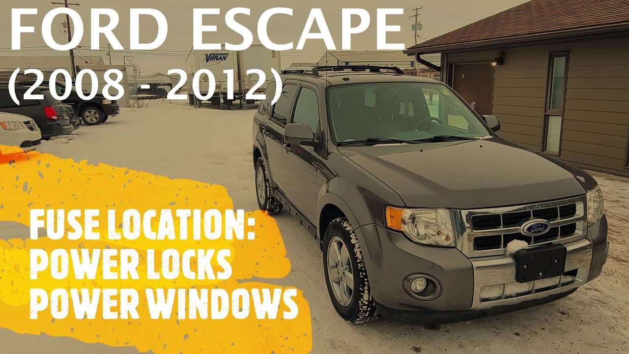 Ford Escape - POWER DOOR LOCKS & POWER WINDOWS FUSE LOCATION (2008 ...