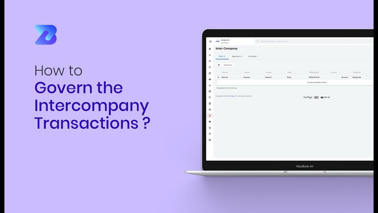 How to Process Intercompany Transactions in Bridge LCS | Freight ...