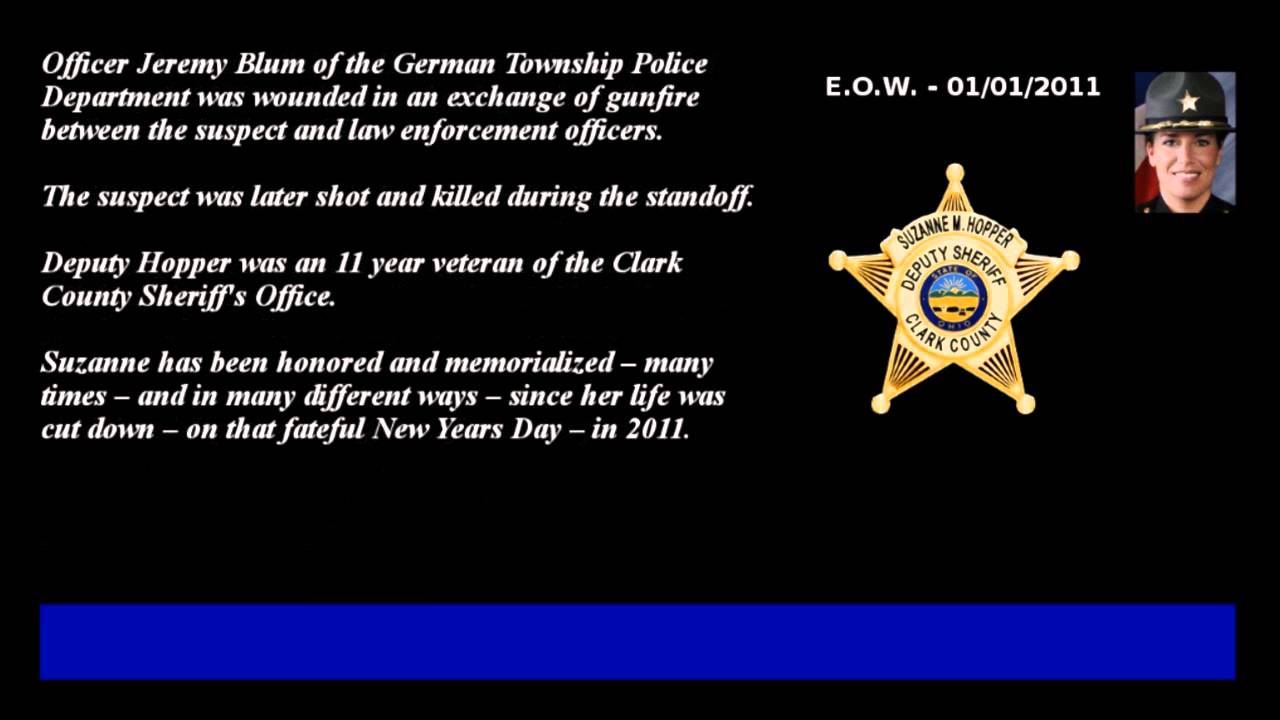 Fallen Ohio Deputies Greg Raynor And Suzanne Hopper Memorial - YouTube