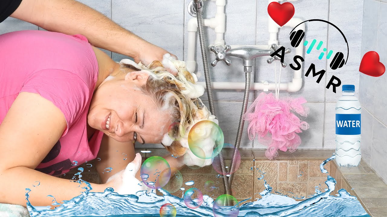 ASMR Relaxing Hair Wash / Water Sounds - YouTube