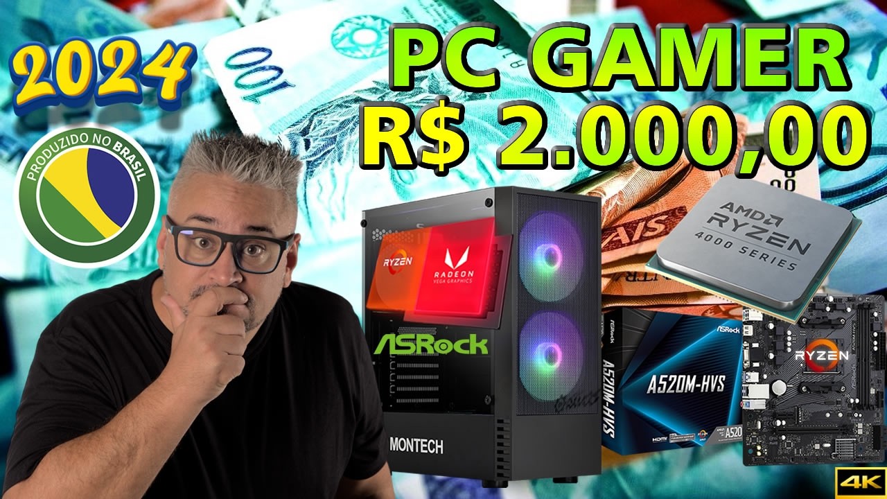 PC Gamer de 2000 REIAS !!! No Brasil 👍 Com Garantia 👍 Com Qualidade 👍 ...