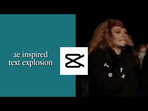 ae inspired text explosion | capcut - YouTube