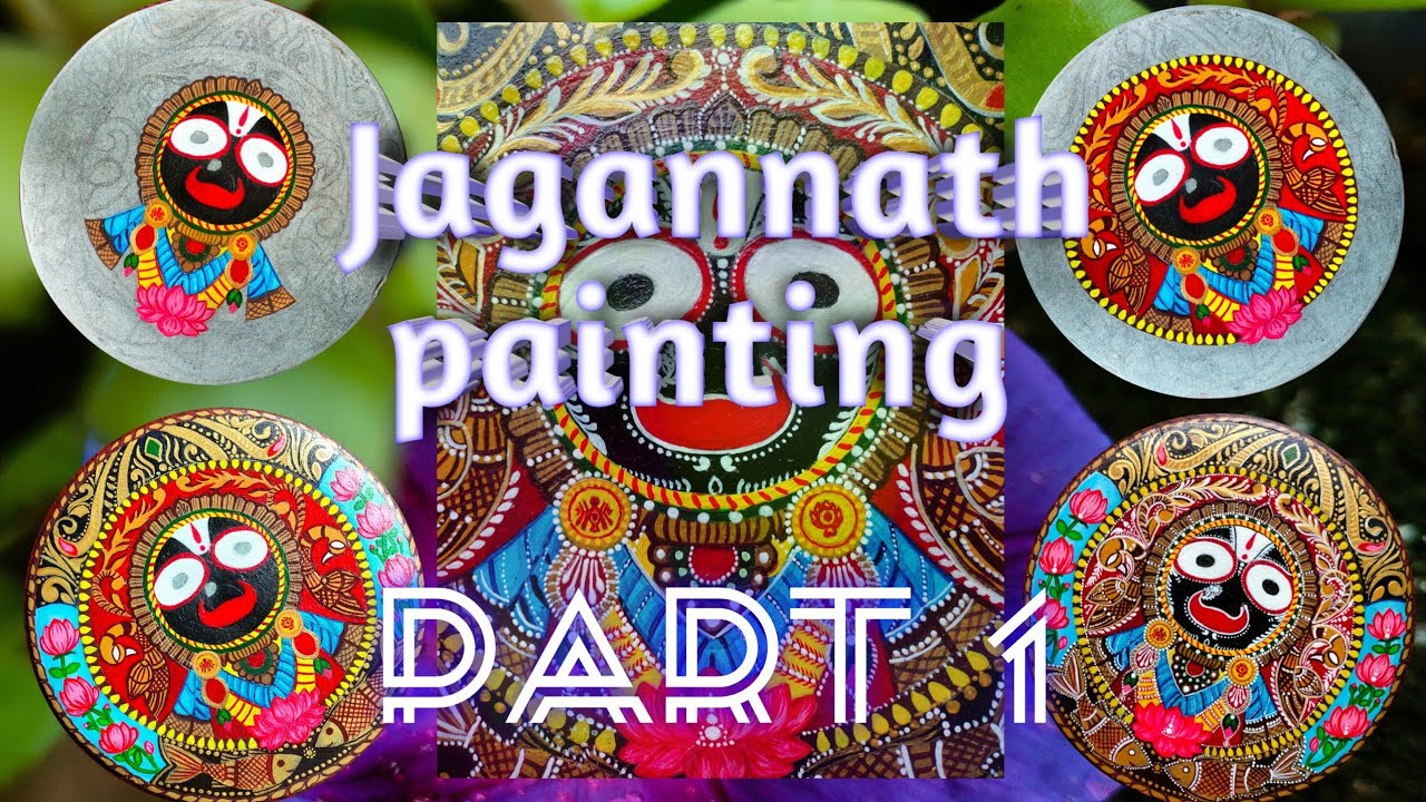 Jagannath painting on stone plate||Part 1||SOHINI_ART|| - YouTube