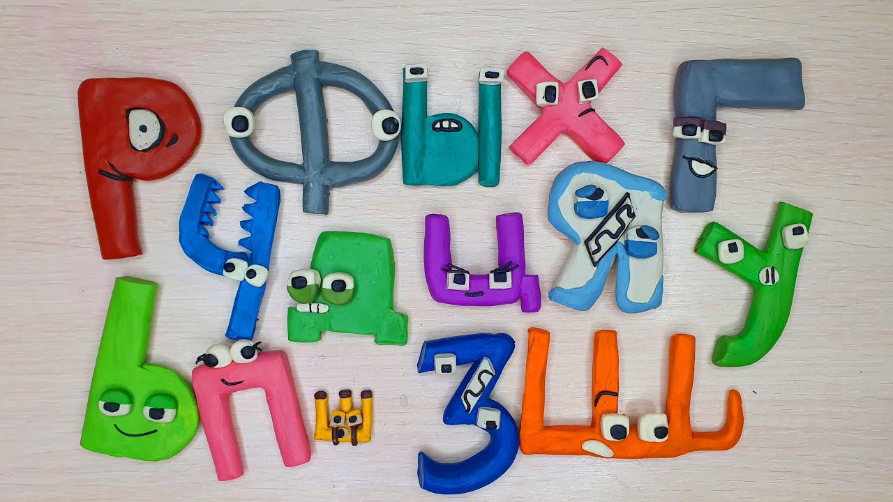 Making Russian Alphabet Lore My clay collection - YouTube