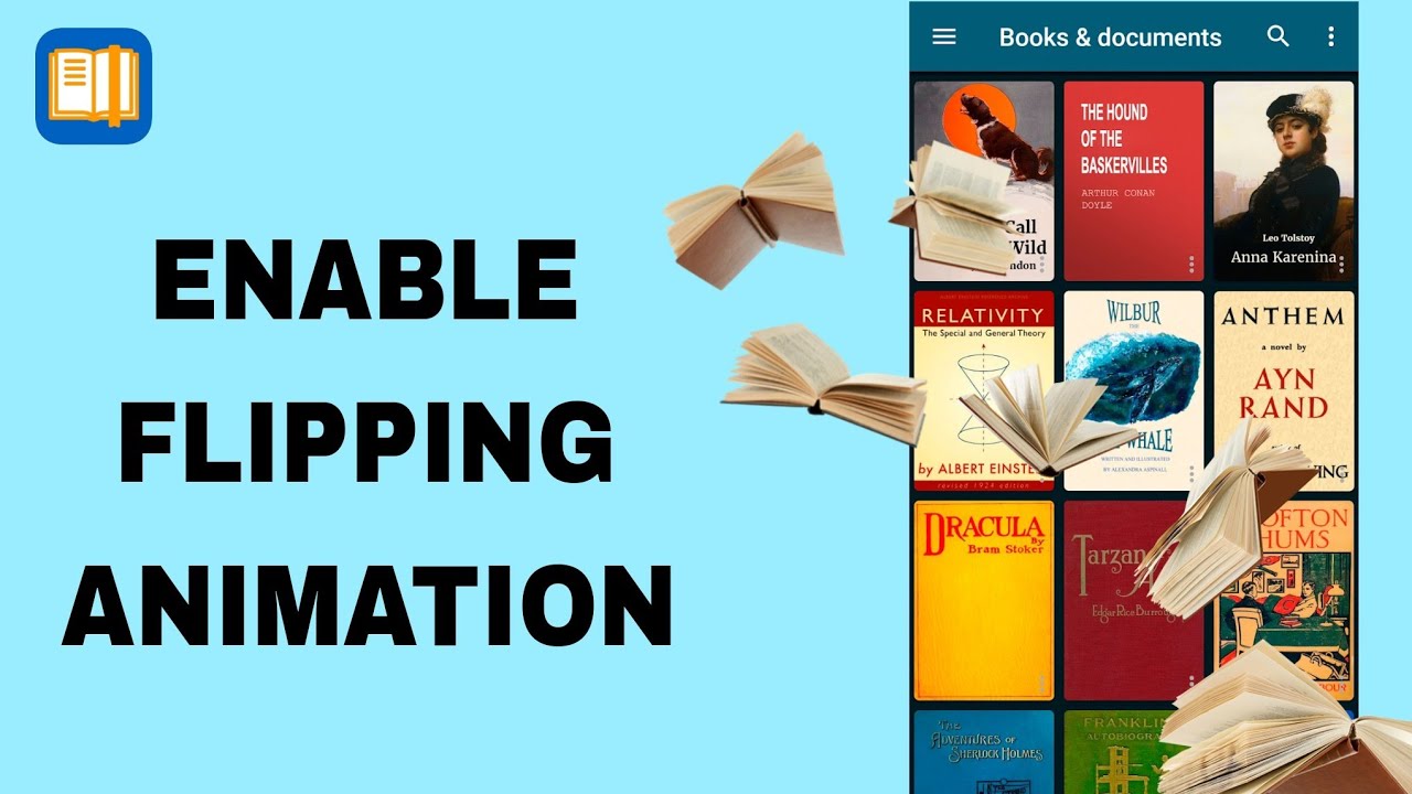 How To Enable And Turn On Flipping Animation On ReadEra App - YouTube