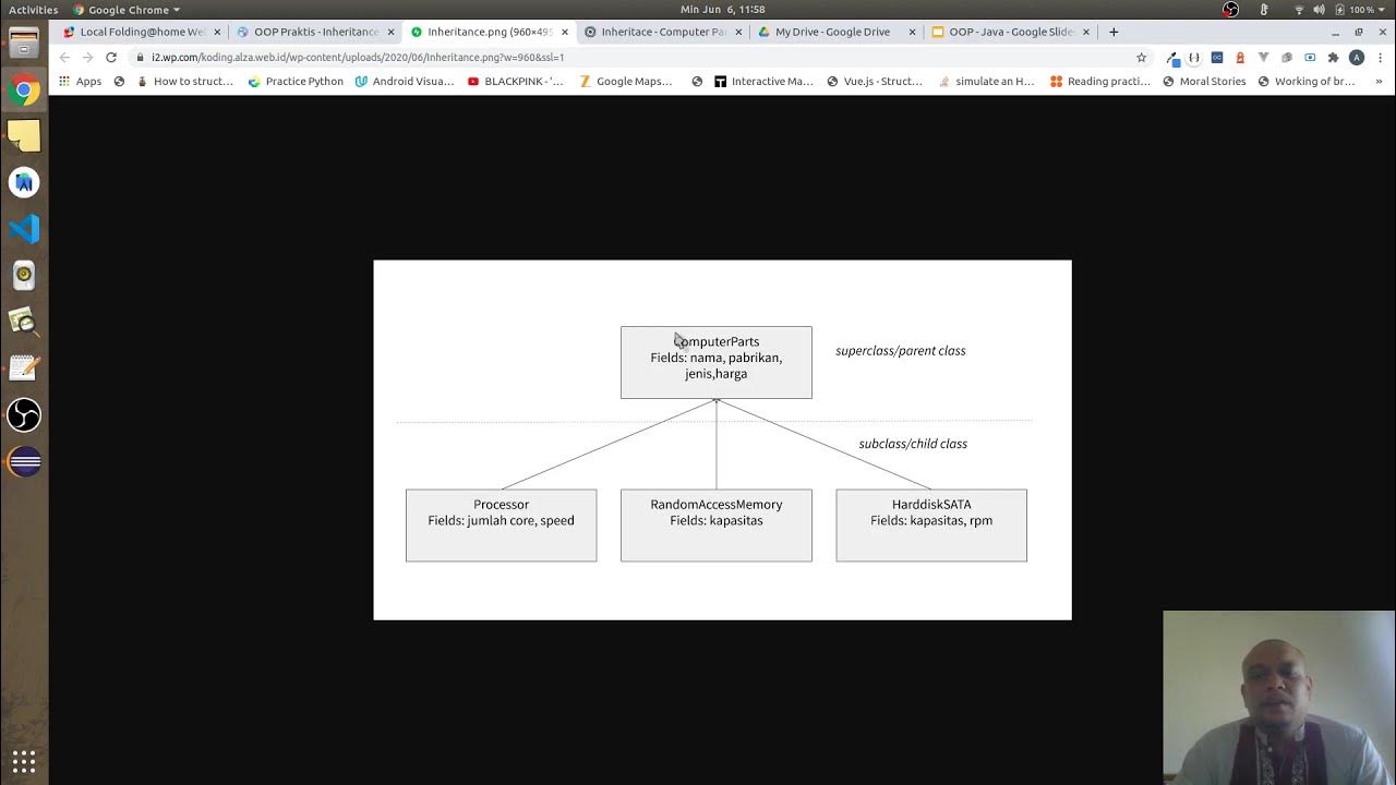 Pemrograman Java: PBO 05, Inheritance (Pewarisan) - YouTube