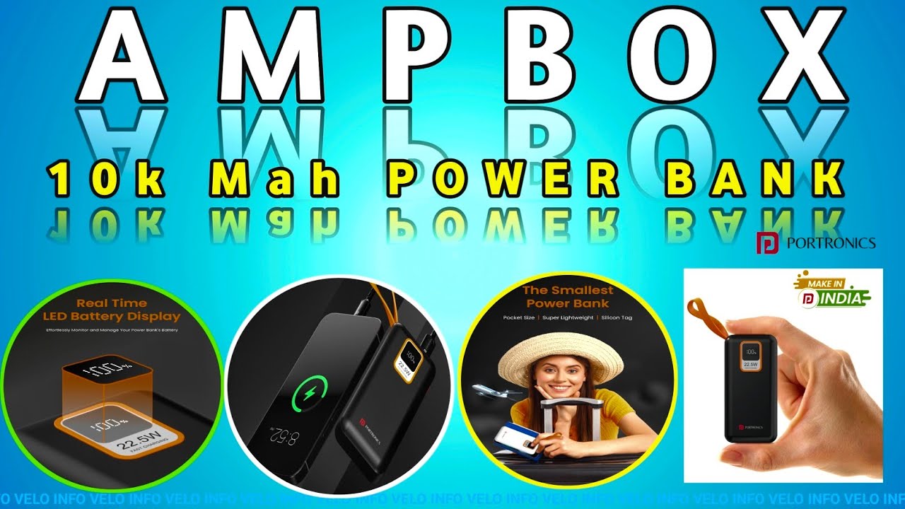 Portronics Ampbox 10k Mah Power Digital Display #powerbank #powerbank10000mah # ...