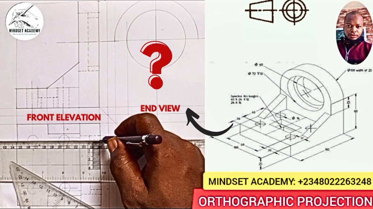 FIRST ANGLE ORTHOGRAPHIC PROJECTION FROM ISOMETRIC In technical drawing, engineering graphics ...