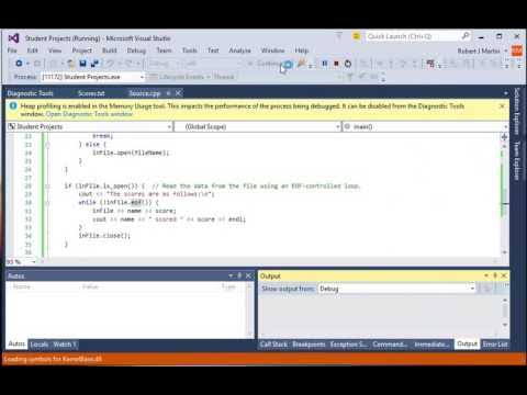 C++ Opening and Reading a File - YouTube