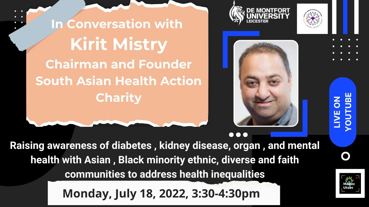 In Conversation with Kirit Mistry, Chair and Founder SAHA - YouTube