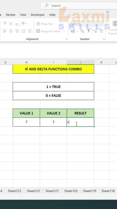 IF And DELTA Functions MS Excel In Telugu | MS Excel In Telugu | #msexcelshorts - YouTube
