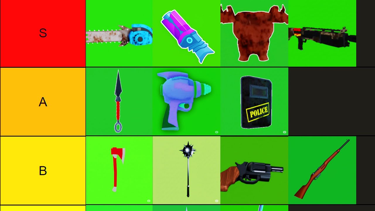 99 Nights In The Forest WEAPONS TIER LIST (Best Weapons/ Items in 99 ...