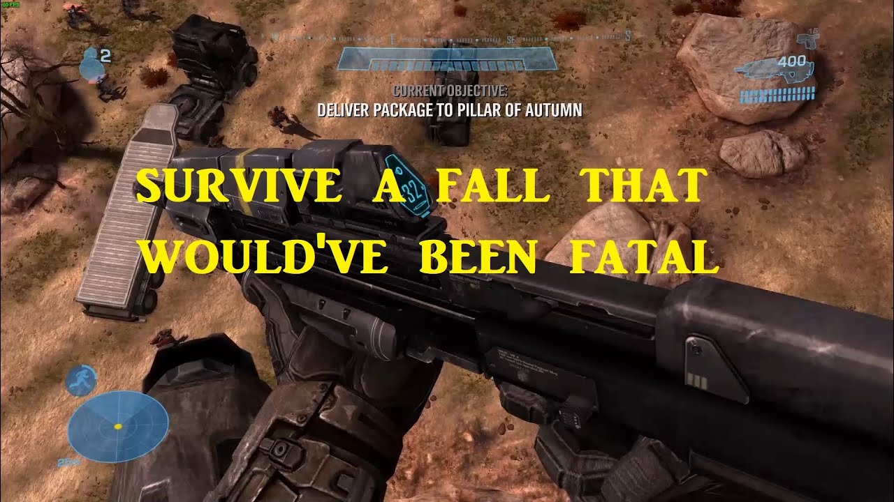 Halo Reach Jump Achievement on PC (removed) - Survive a fall that would ...