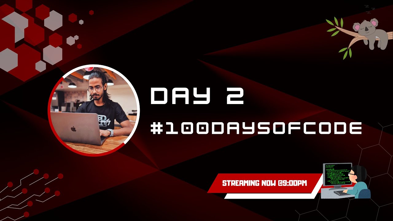 DAY 1 - #100DaysOfCode Live Journey - YouTube