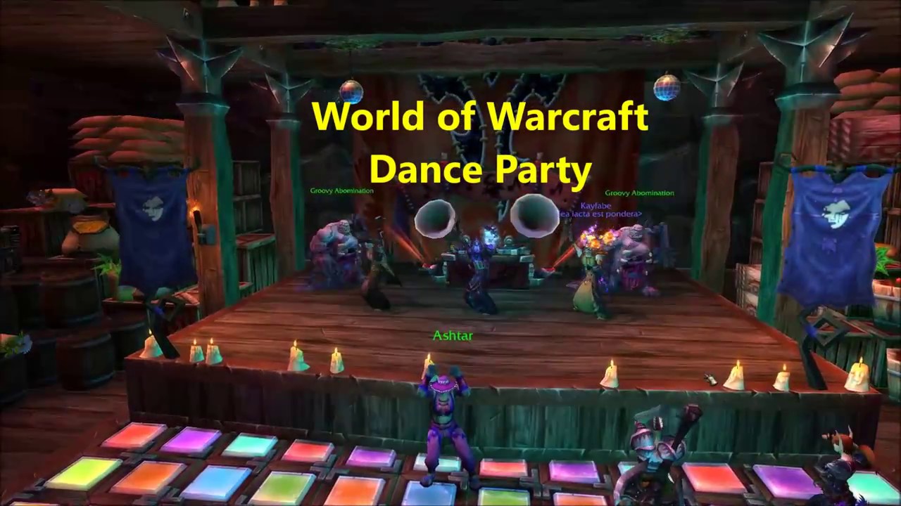 World Of Warcraft dance party! 7/22/2017 - YouTube