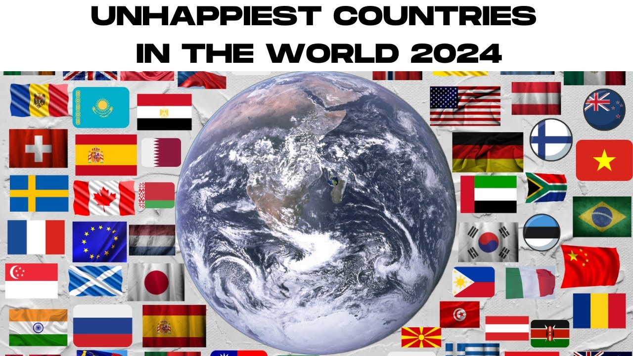 Top 10 Unhappiest Countries In The World | Sunday Funday | saddest ...