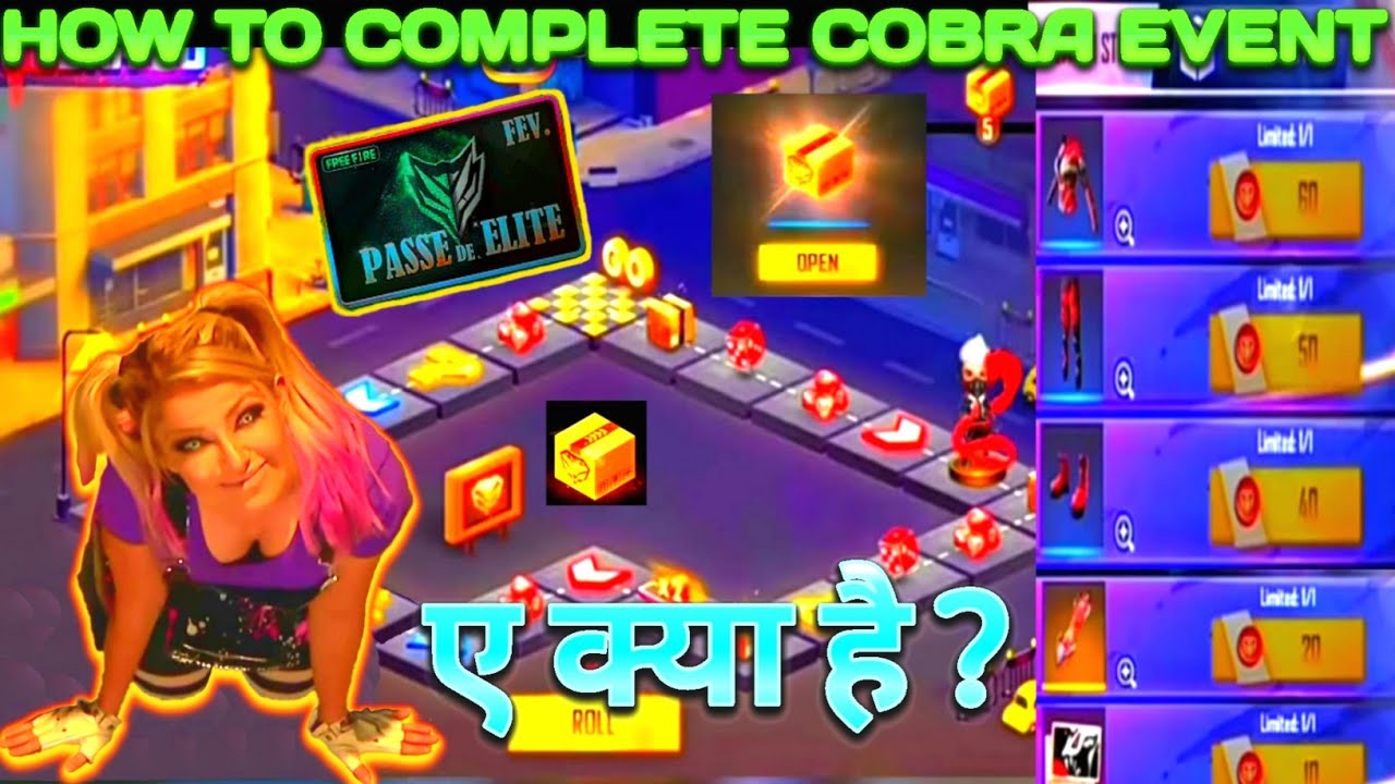 Free Fire New Event | How to Complete Cobra Event | Free Fire Cobra ...
