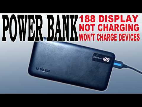 Power Bank Showing 188 Error; How did we FIX it? #UGREENPB312 #PowerBank188Error #FixPowerBank