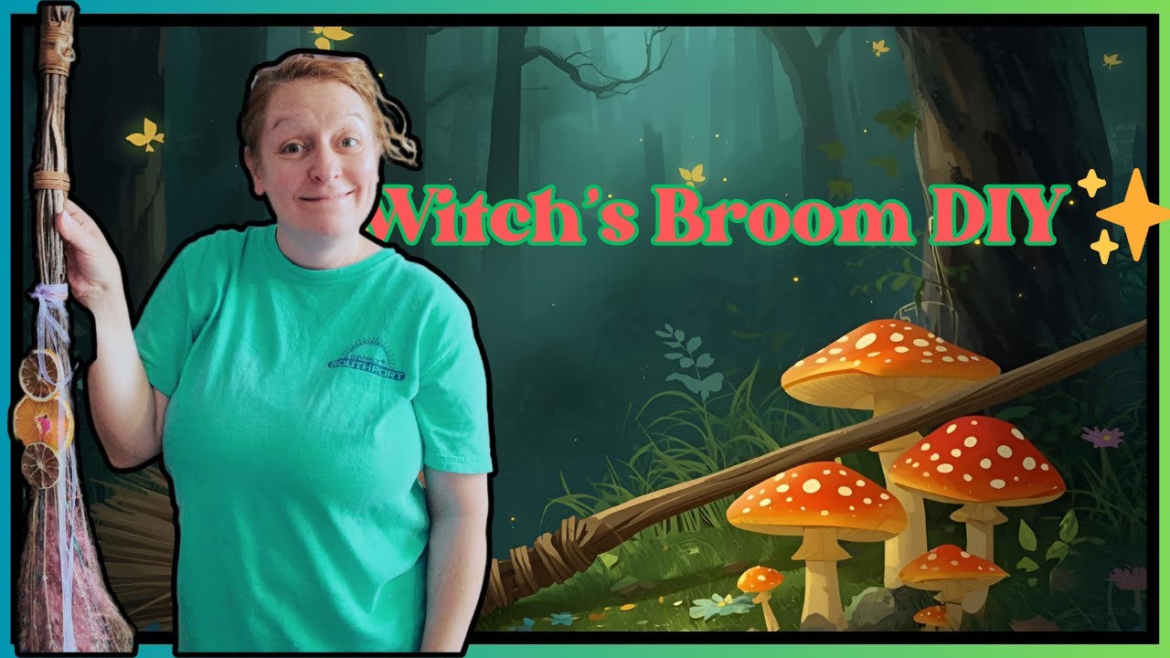 DIY Witch’s Broom for Your Threshold | Magical Protection Craft - YouTube